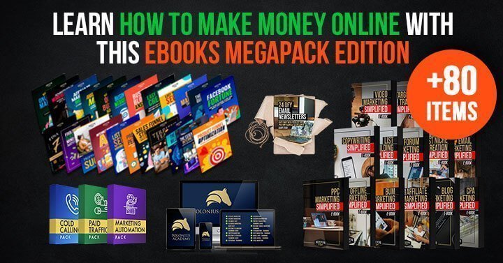 Learn how to make money online with this Ebooks MegaPack Edition